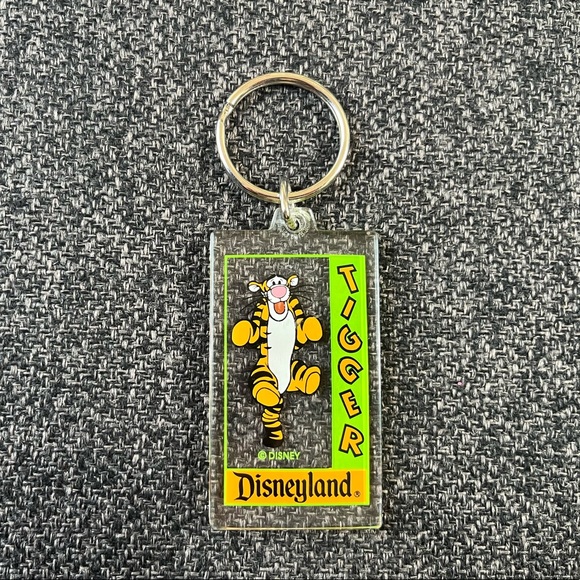 Disney | Other | Vintage Disneyland Tigger Acrylic Keychain | Poshmark